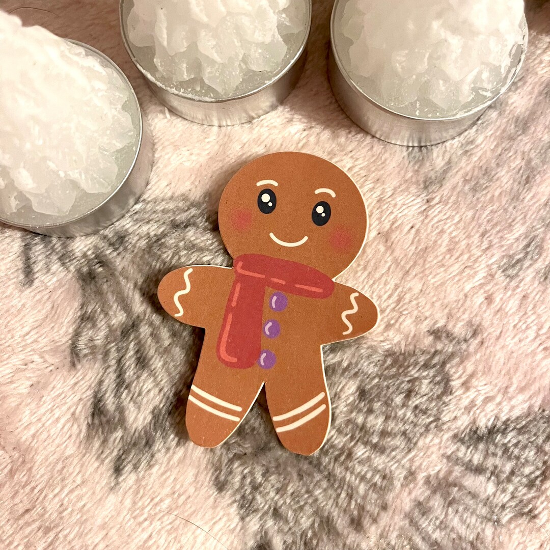 Gingerbread Man Vinyl Sticker - Etsy