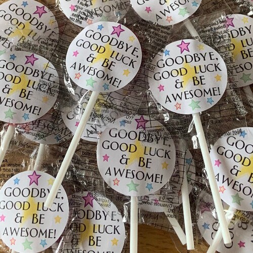 Personalised Lolly Pops End of School Year - Etsy