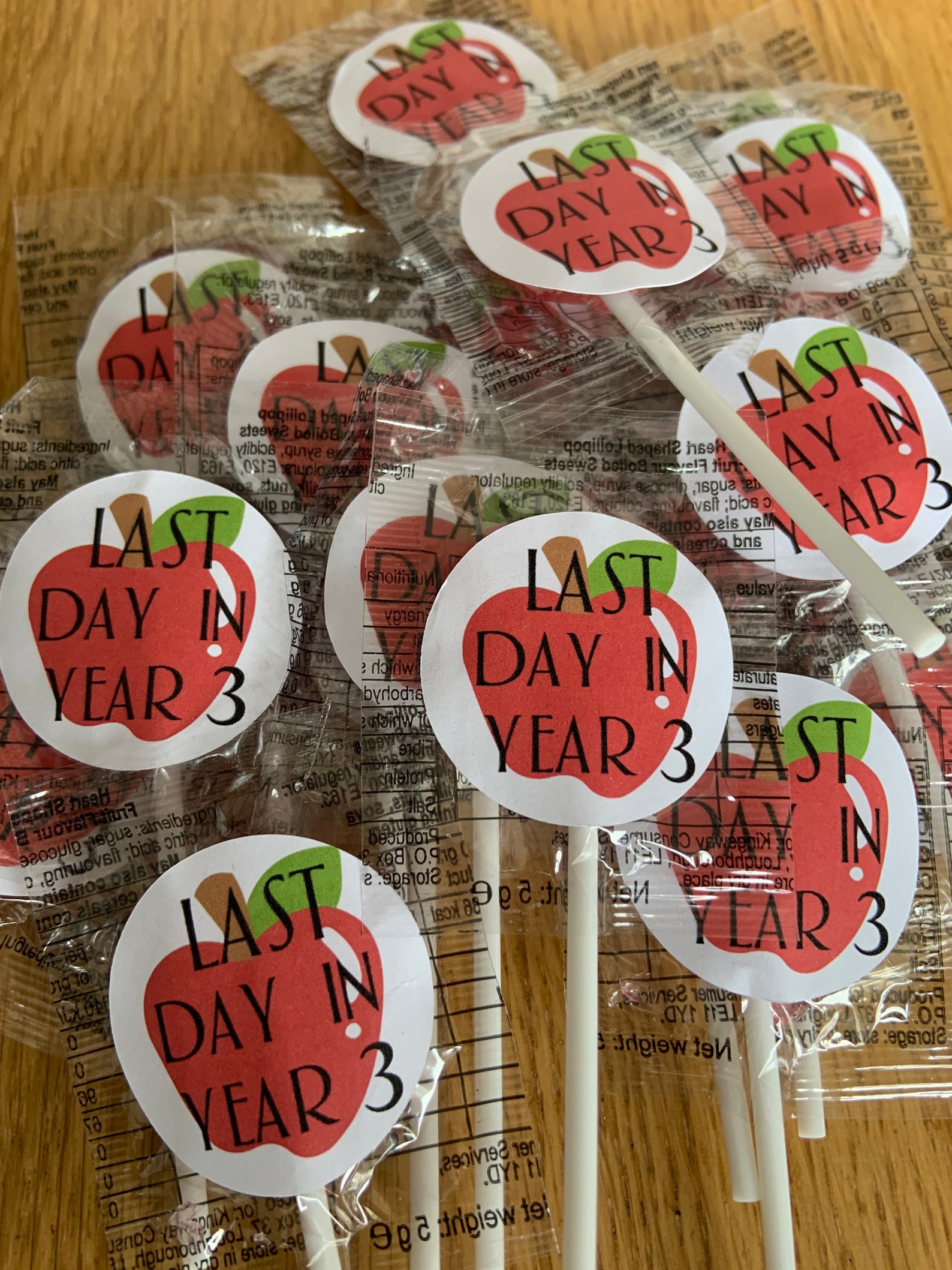 Personalised Lolly Pops End of School Year - Etsy