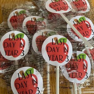 Personalised Lolly Pops End of School Year - Etsy