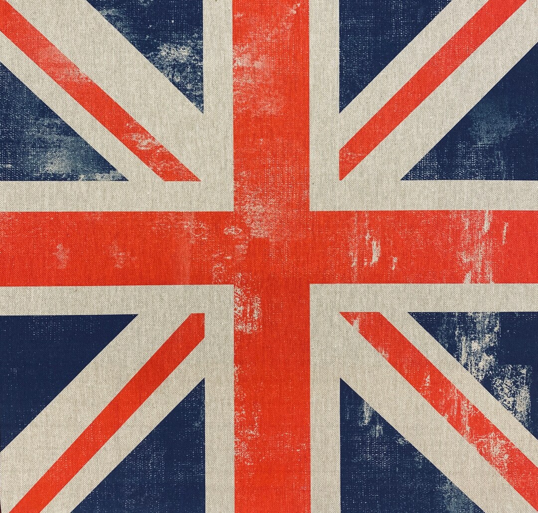 UNION JACK PANEL Fabric 100% Craft Cotton Flag Cushion Sewing Quilting ...