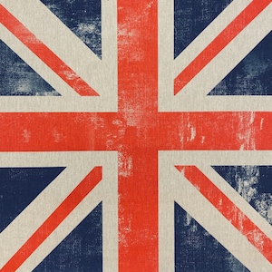 UNION JACK PANEL Fabric 100% Craft Cotton Flag Cushion Sewing Quilting ...