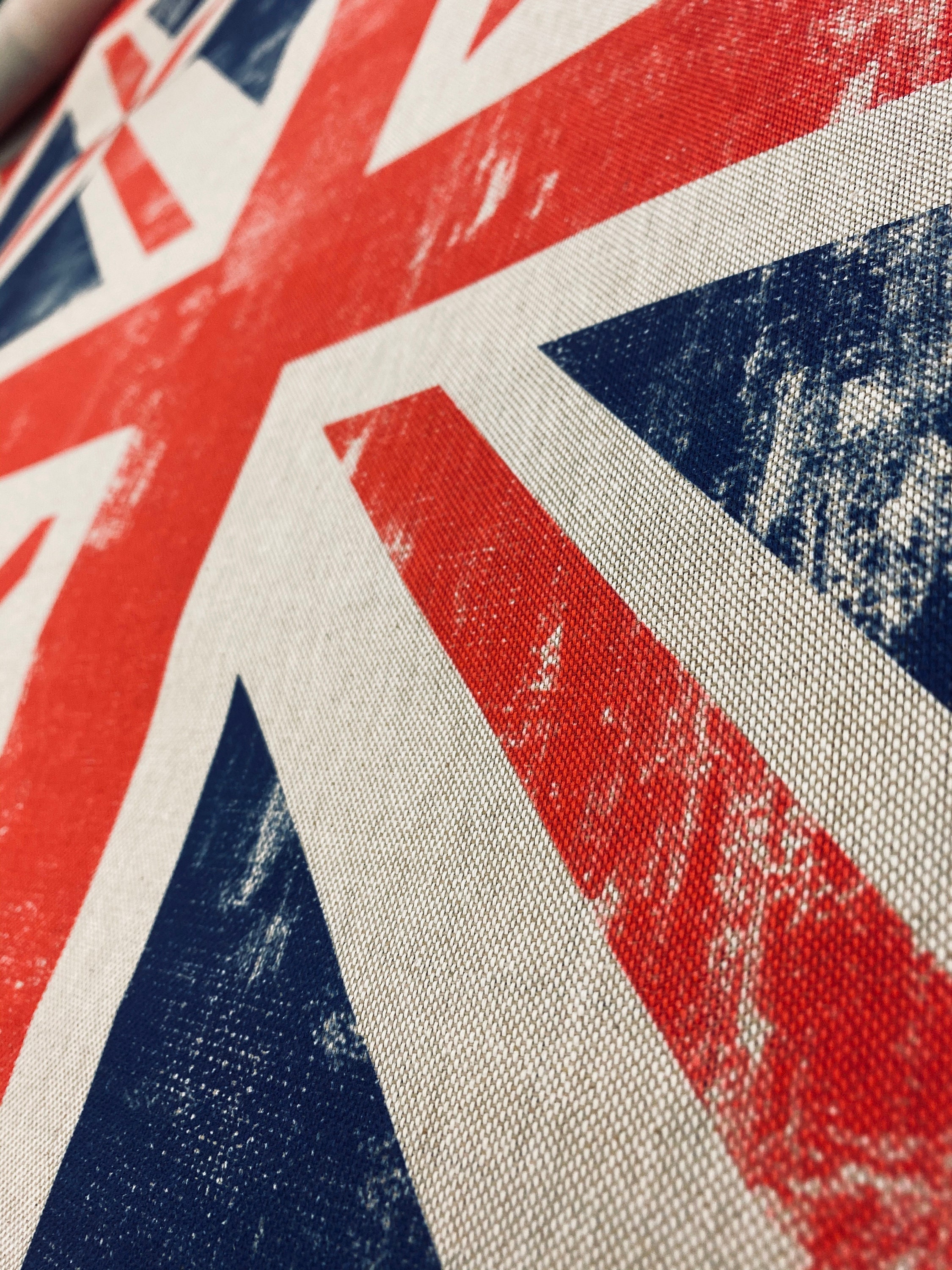 UNION JACK PANEL Fabric 100% Craft Cotton Flag Cushion | Etsy