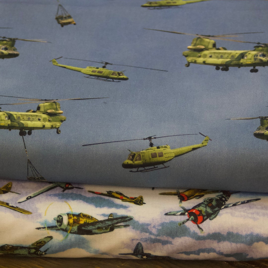 Army Airship Fabric | Cotton Fabric | Material | Quilting | Novelty ...