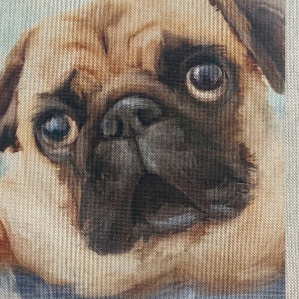 Pug Fabric - Etsy