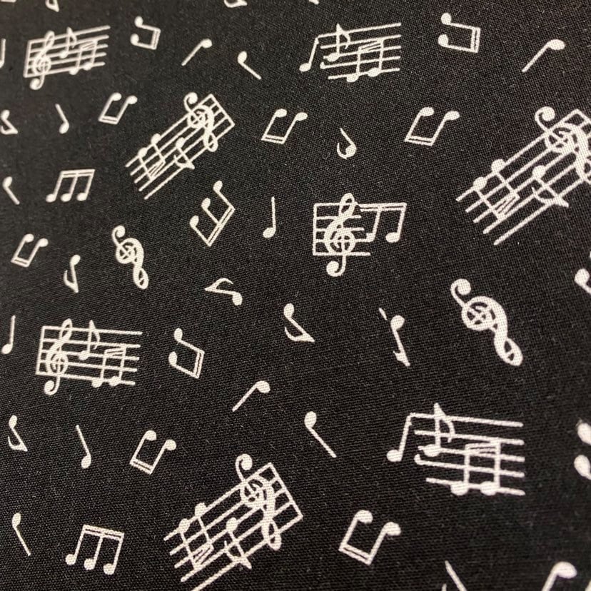 MUSIC THEMED FABRIC Fabric 1/2 Metre Musical Cotton | Etsy