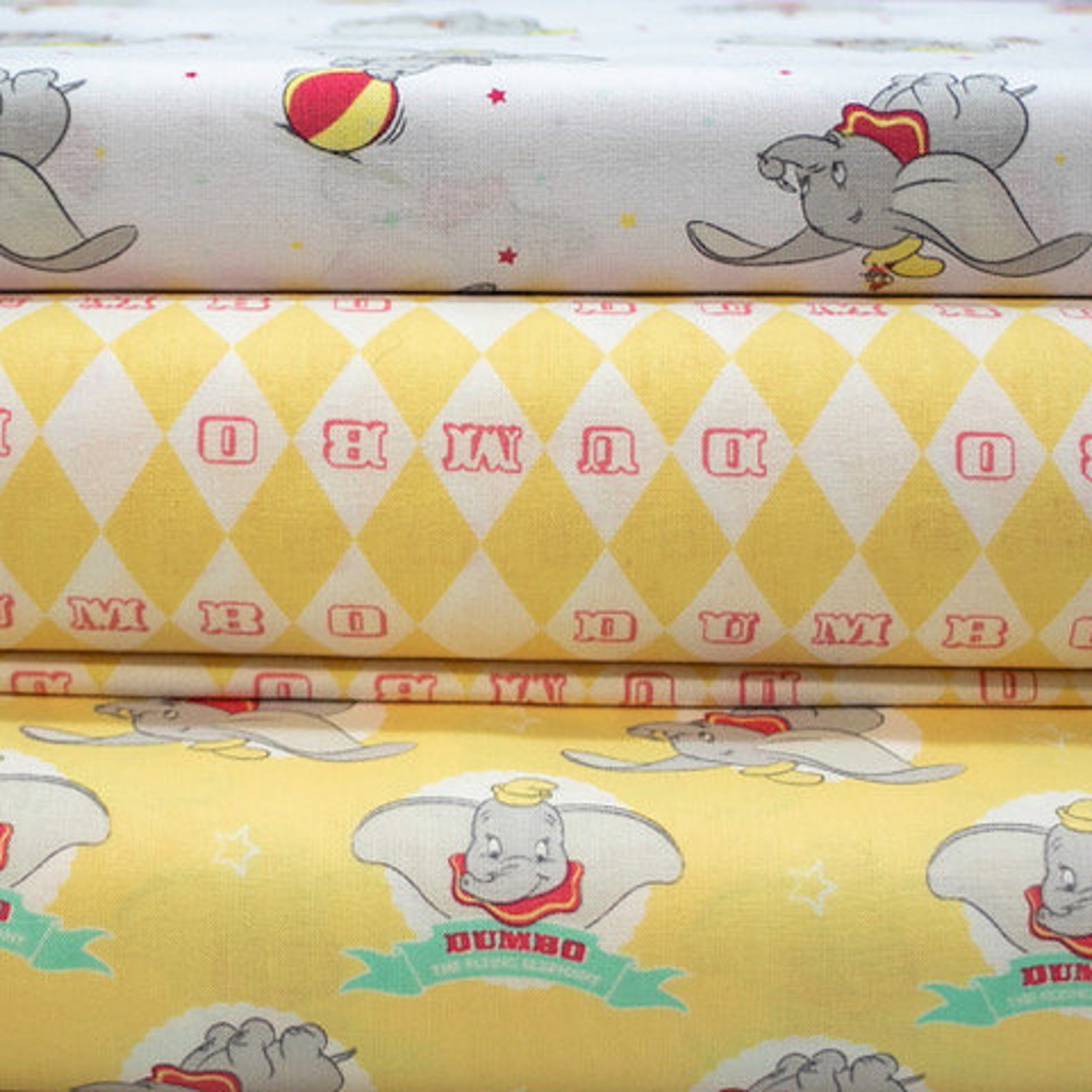 DUMBO Fabric DISNEY Cotton Fabric Material Quilting - Etsy