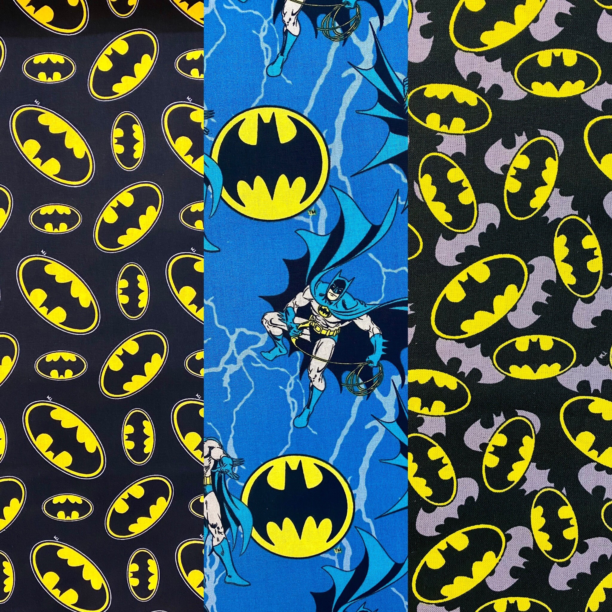 BATMAN FABRIC / 100% Cotone / 1/2 Metro / Concesso in licenza | Etsy