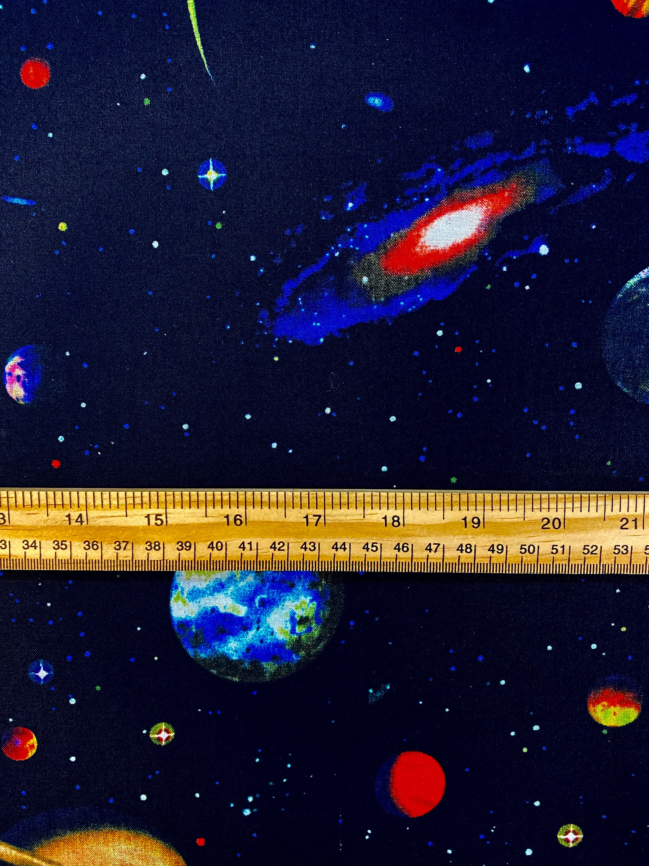SOLAR SYSTEM Fabric 100% Premium Cotton Planets Space - Etsy