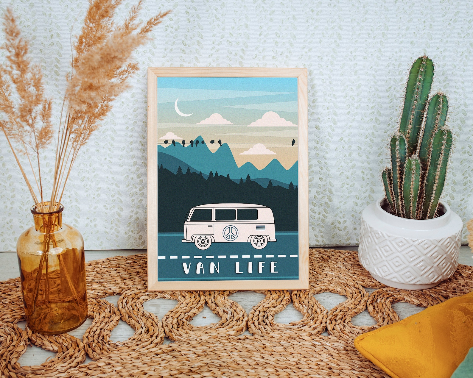 Van Life Print Campervan Art Camper Wall Art Poster A5 A4 A3 Print - Etsy