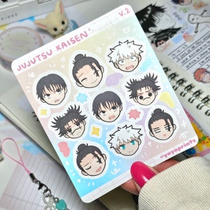 NEW - Jujutsu Kaisen Stickersheets - Kawaii, Cute, Anime, Deco - Etsy