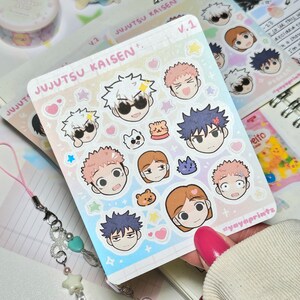 NEW - Jujutsu Kaisen Stickersheets - Kawaii, Cute, Anime, Deco - Etsy