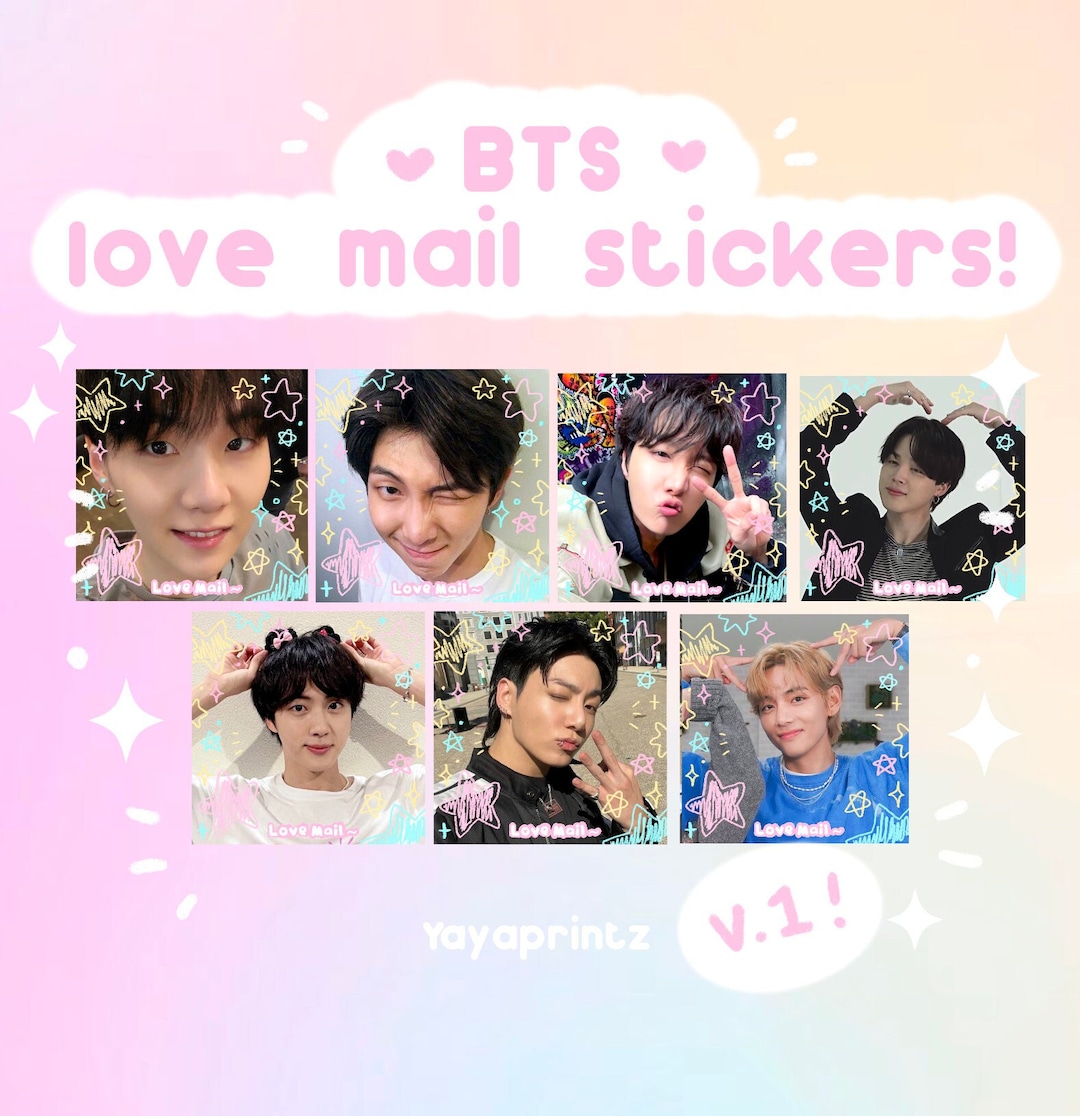 NEW Love Mail Kpop Sticker Packs Vinyl Sticker Pack - Etsy