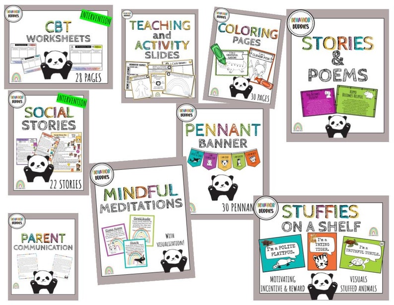 New!! Behavior Buddies ADHD Bundle | Good Human Project | Editable - Etsy