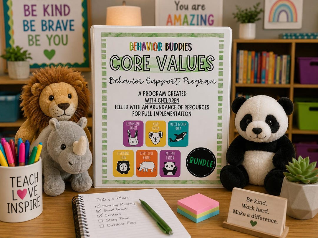 New!! Behavior Buddies CORE VALUES Bundle | Good Human Project ...