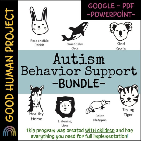 New Behavior Buddies AUTISM Bundle Good Human Project - Etsy
