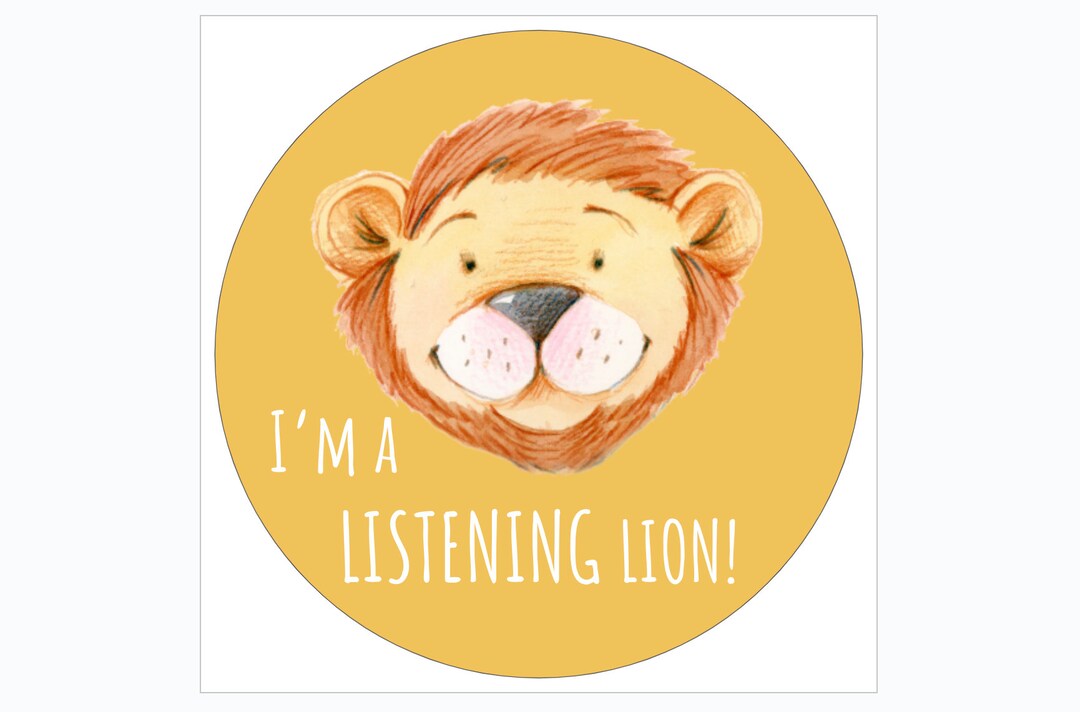 New! Positive Behavior Vinyl Stickers Featuring the Listening Lion From ...
