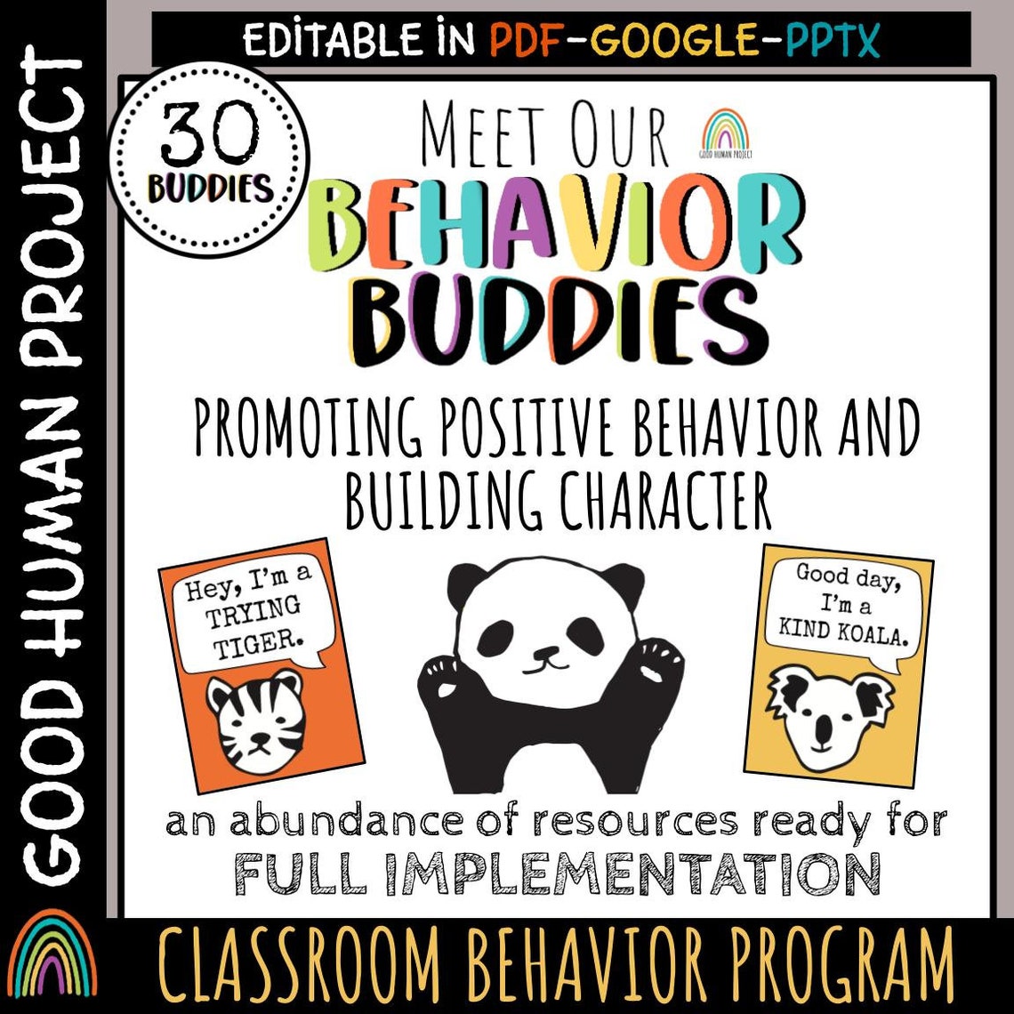 Behavior Buddies: SCHOOL & CLASSROOM Behavior Management System Social ...