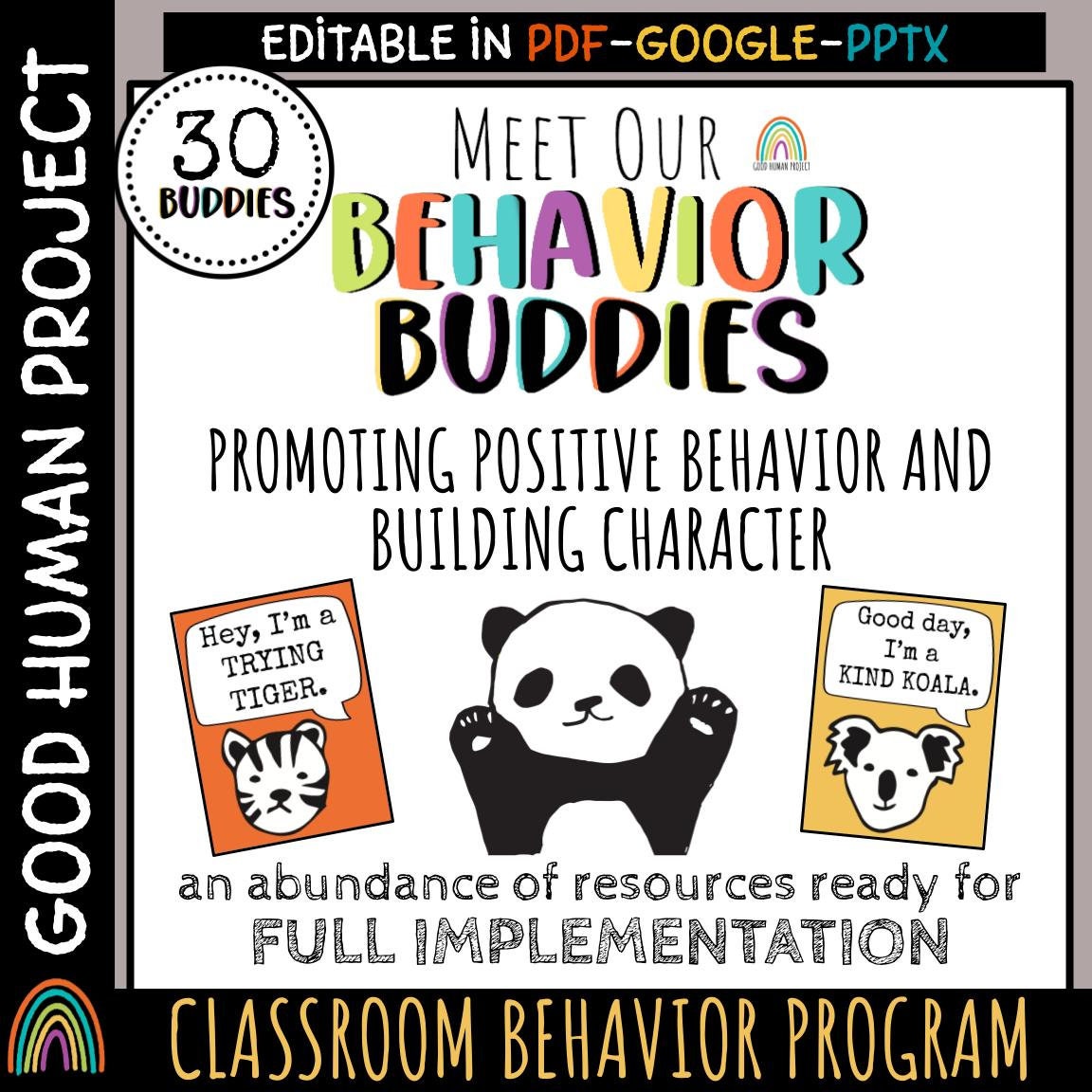 Behavior Buddies: SCHOOL & CLASSROOM Behavior Management System Social ...