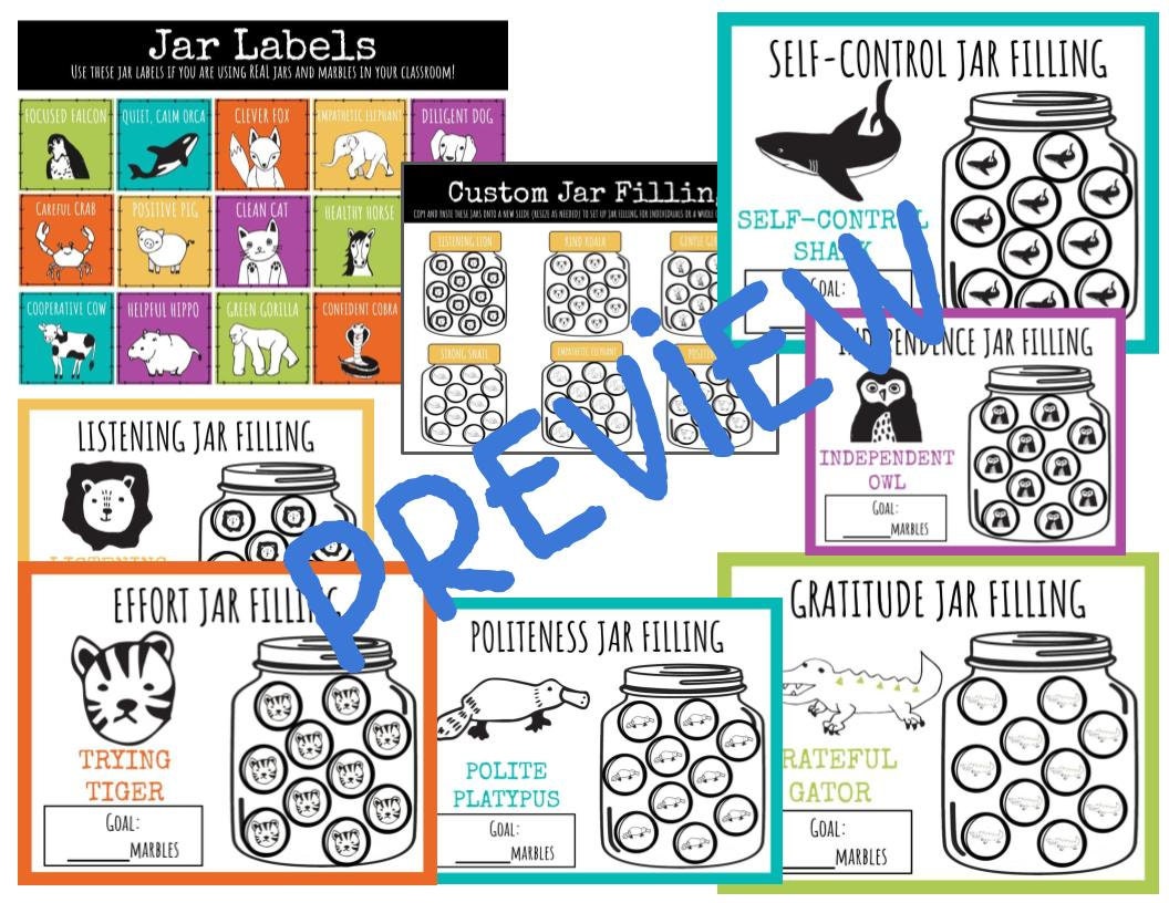 Behavior Buddies: Motivational Mason Jars | Bucket Filling | Good Human ...