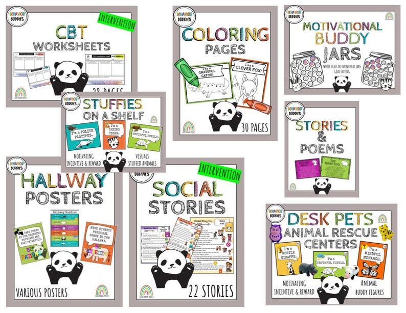 Behavior Buddies: SCHOOL & CLASSROOM Behavior Management System Social ...