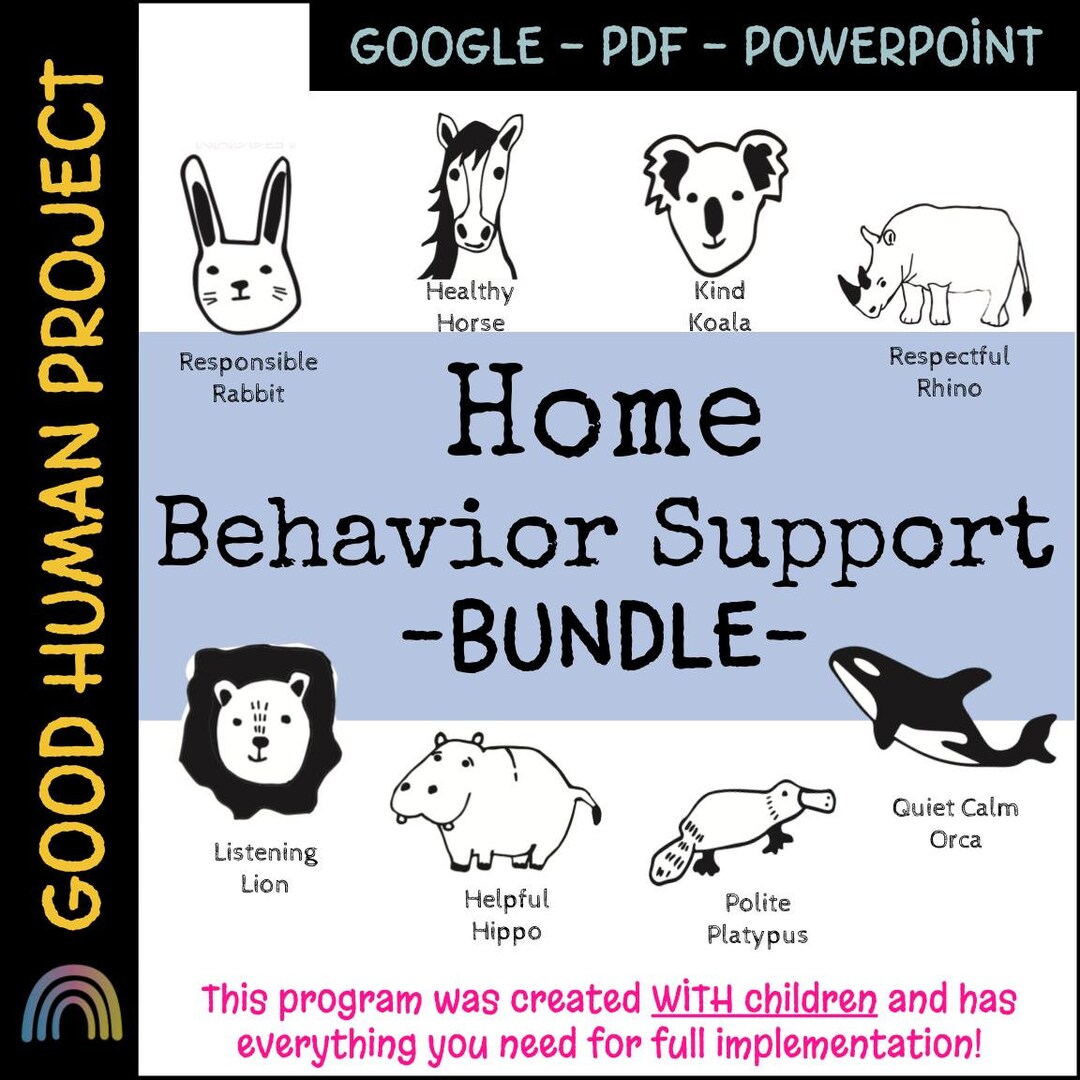 New!! Behavior Buddies HOME Bundle | Good Human Project | Editable - Etsy