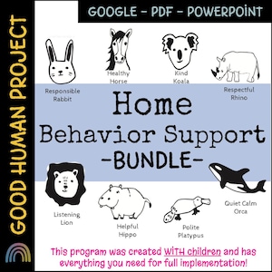 New!! Behavior Buddies HOME Bundle | Good Human Project | Editable - Etsy