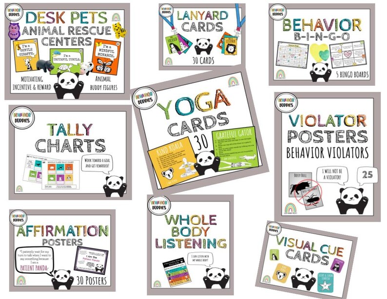 New!! Behavior Buddies ADHD Bundle | Good Human Project | Editable - Etsy