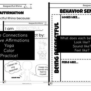 Behavior Buddies Skills Workbook Kindergarten Character Education SEL ...