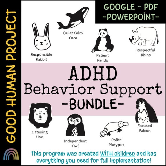 New Behavior Buddies ADHD Bundle Good Human Project | Etsy