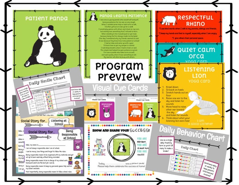 New!! Behavior Buddies CLASSIC Bundle | Good Human Project | Editable ...