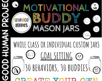 Behavior Buddies: Motivational Mason Jars Bucket Filling - Etsy