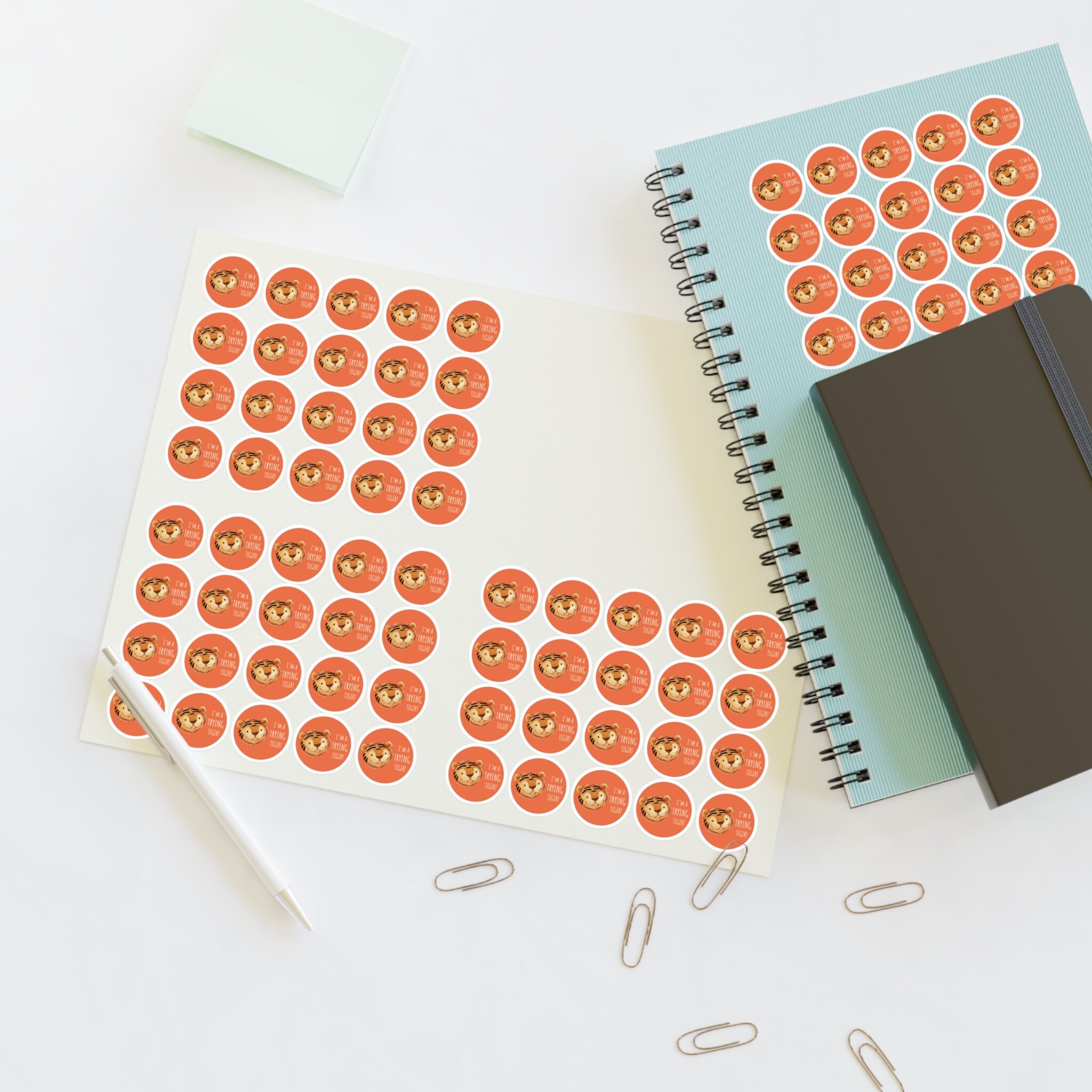 New! Positive Behavior Vinyl Stickers Featuring the Trying Tiger From ...