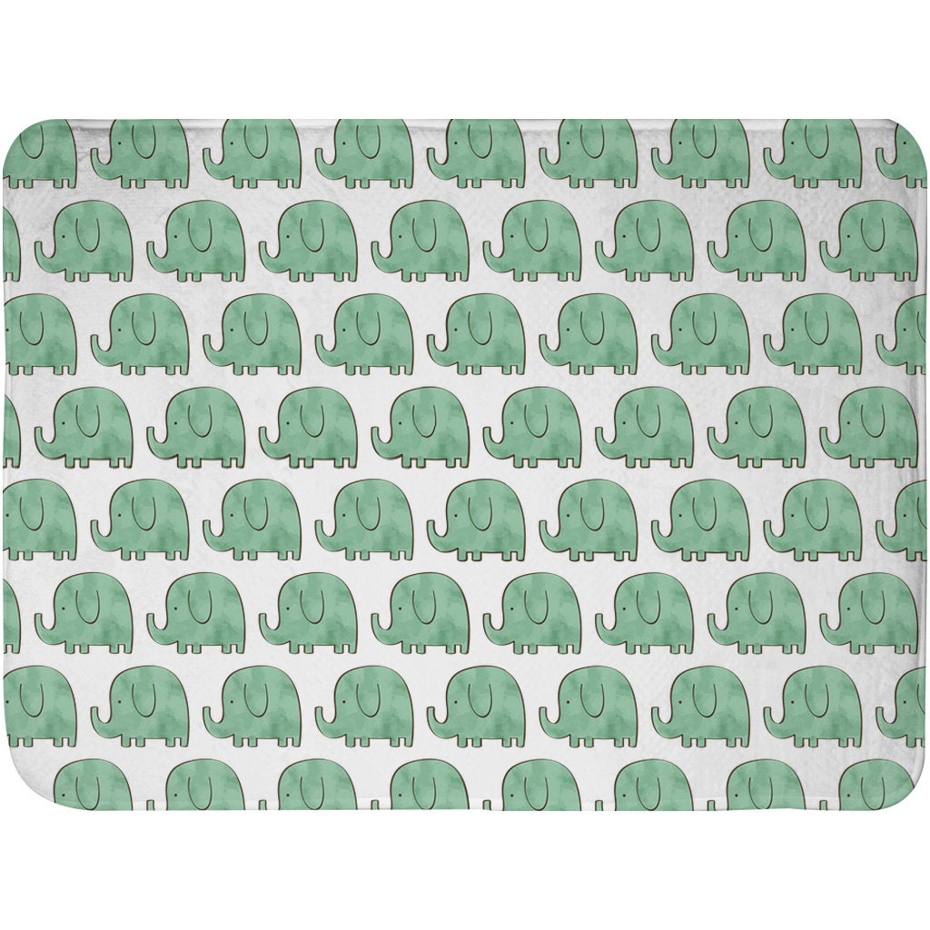 Non Slip Green Elephant Bath Mat Farmhouse Minimal Rustic Kids - Etsy