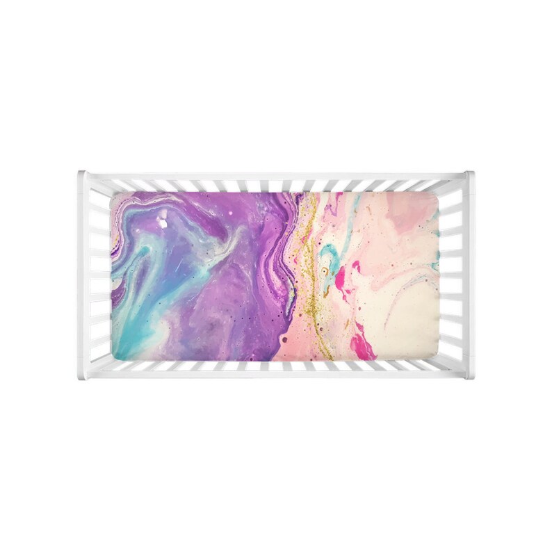Pastel Crib Sheets Watercolor Nursery Decor Girl or Boy Baby - Etsy