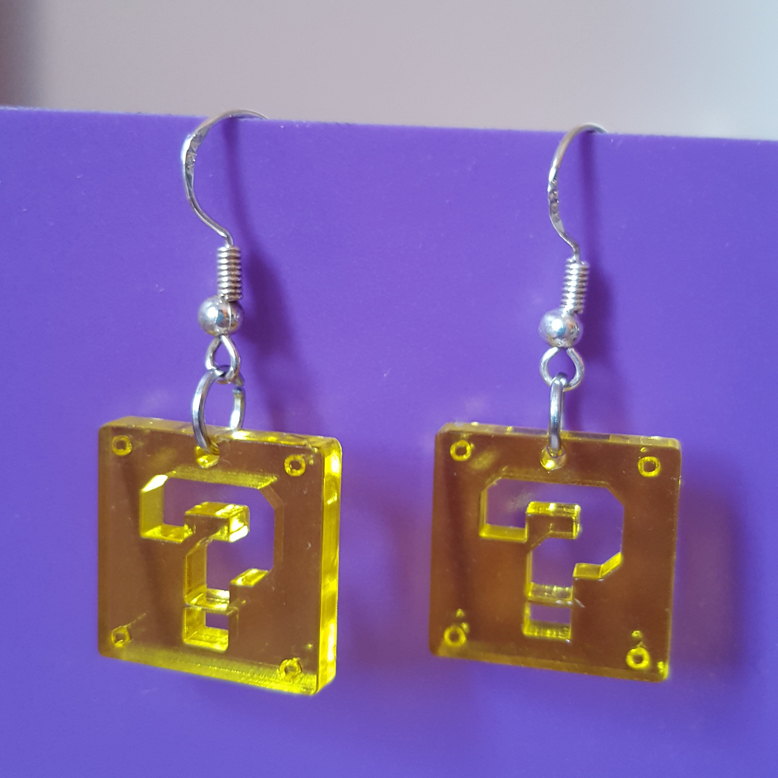Super Mario Earrings Inspired by Nintendo Earrings and | Etsy
