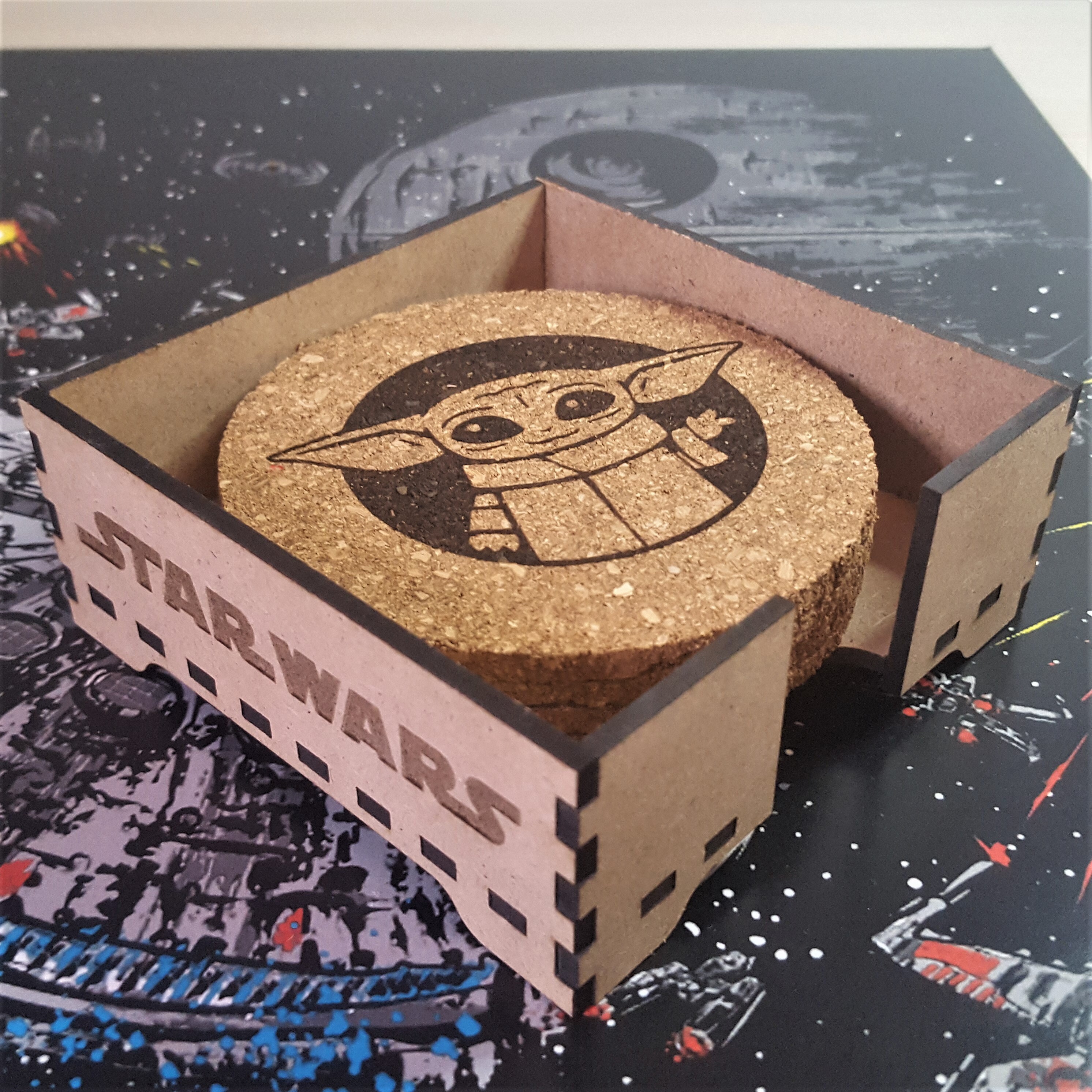 Star Wars Custom Coaster coaster customized Star Wars Baby - Etsy 日本
