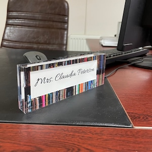 Luxury Executive Name Plate for Desk for Office Desktop Custom Logo ...