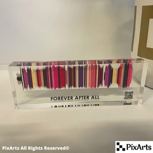 Memorial Sound Wave Art Anniversary Gift With QR Code, Memorial Gift ...