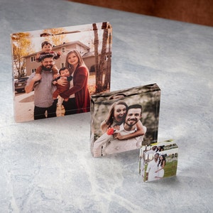 Personalized Photo Block, Acrylic Glass Photo Block, Custom Acrylic ...