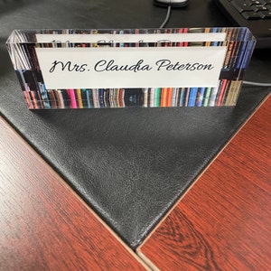 Luxury Executive Name Plate for Desk for Office Desktop Custom Logo ...