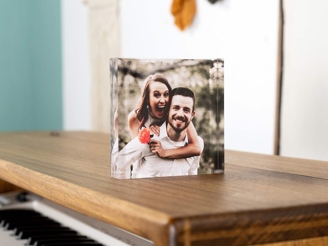 Personalized Photo Block, Acrylic Glass Photo Block, Custom Acrylic ...