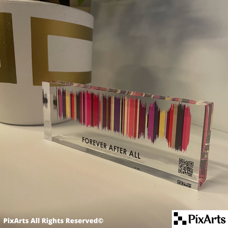 Memorial Sound Wave Art Anniversary Gift With QR Code, Memorial Gift ...