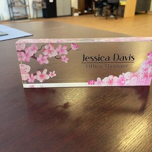 Desk Name Plate Personalized, Office Desk Plate, Desk Sign, Custom ...