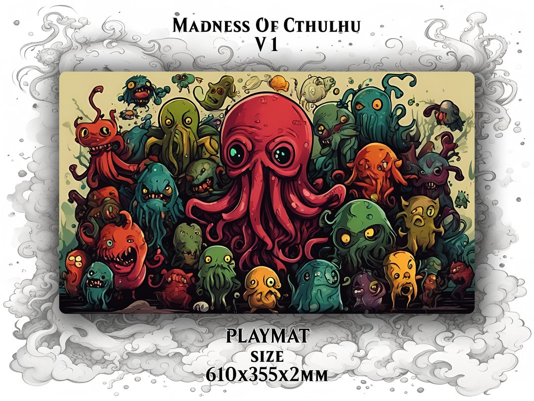 Madness of Cthulhu - PLAYMAT 14"x24" / 35.5X61 Cm - Etsy