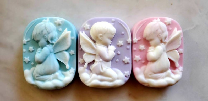 Praying Angel Soap. Baptism Favor. Baby Shower Favor. Unique Soaps ...