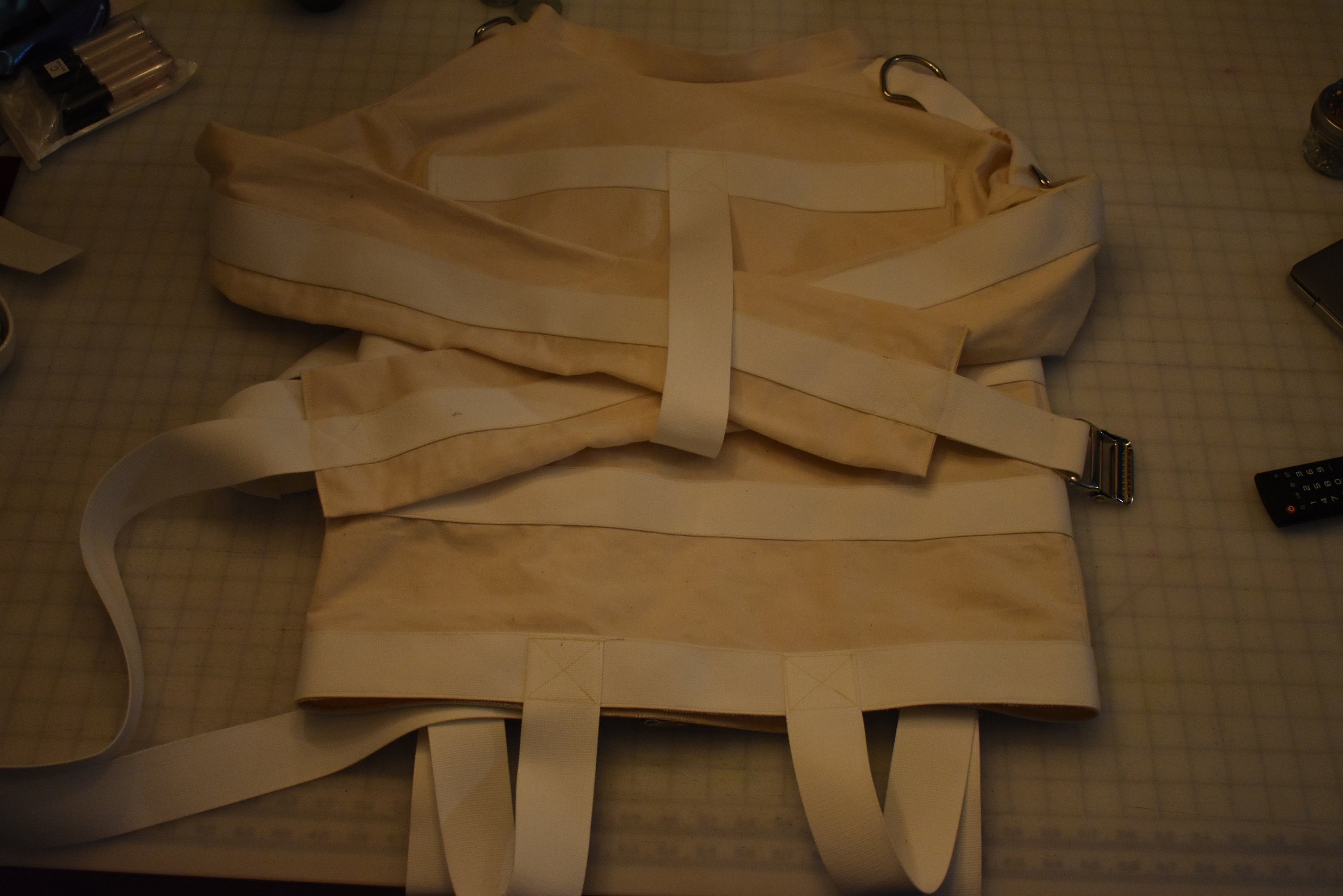 Asylum Inspired Canvas Straitjacket W Cotton Blend Webbing/metal ...