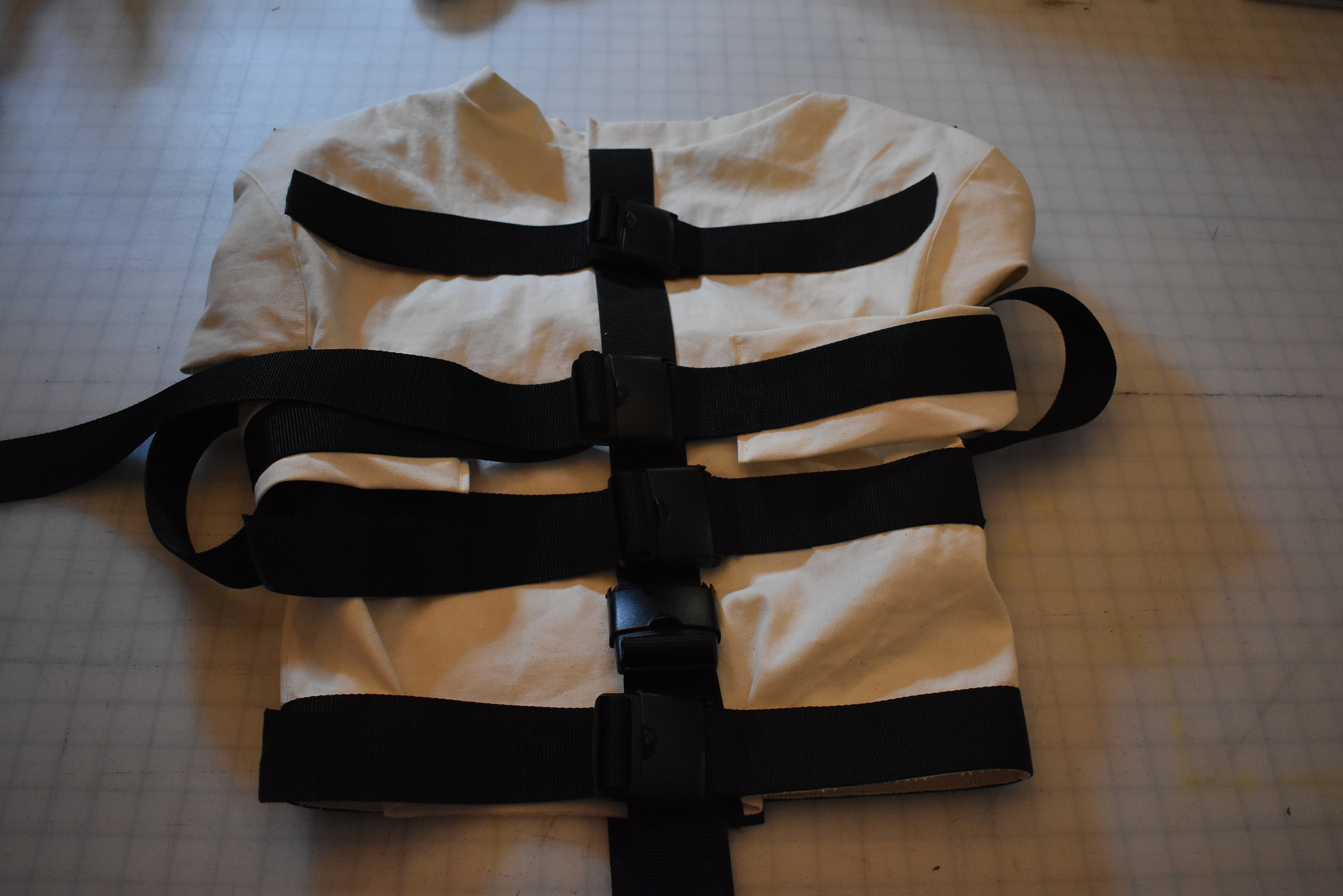 Asylum Inspired Canvas Straitjacket W Cotton Blend Webbing/metal ...