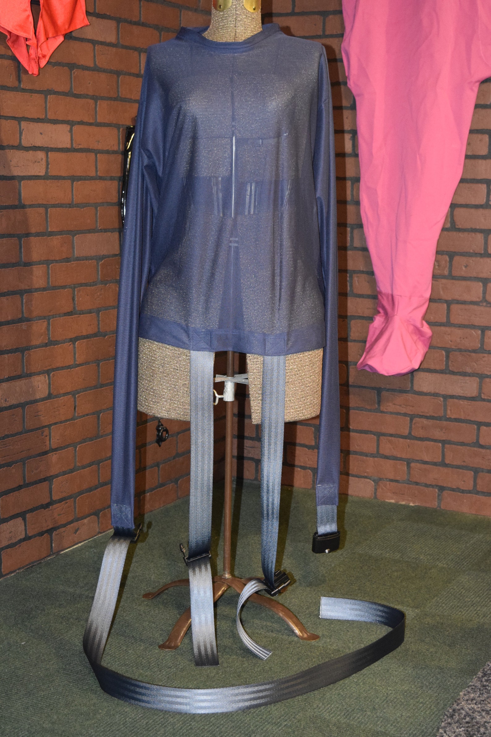 Blue mesh bondage straitjacket/Bondage/Blue webbing/Higher | Etsy