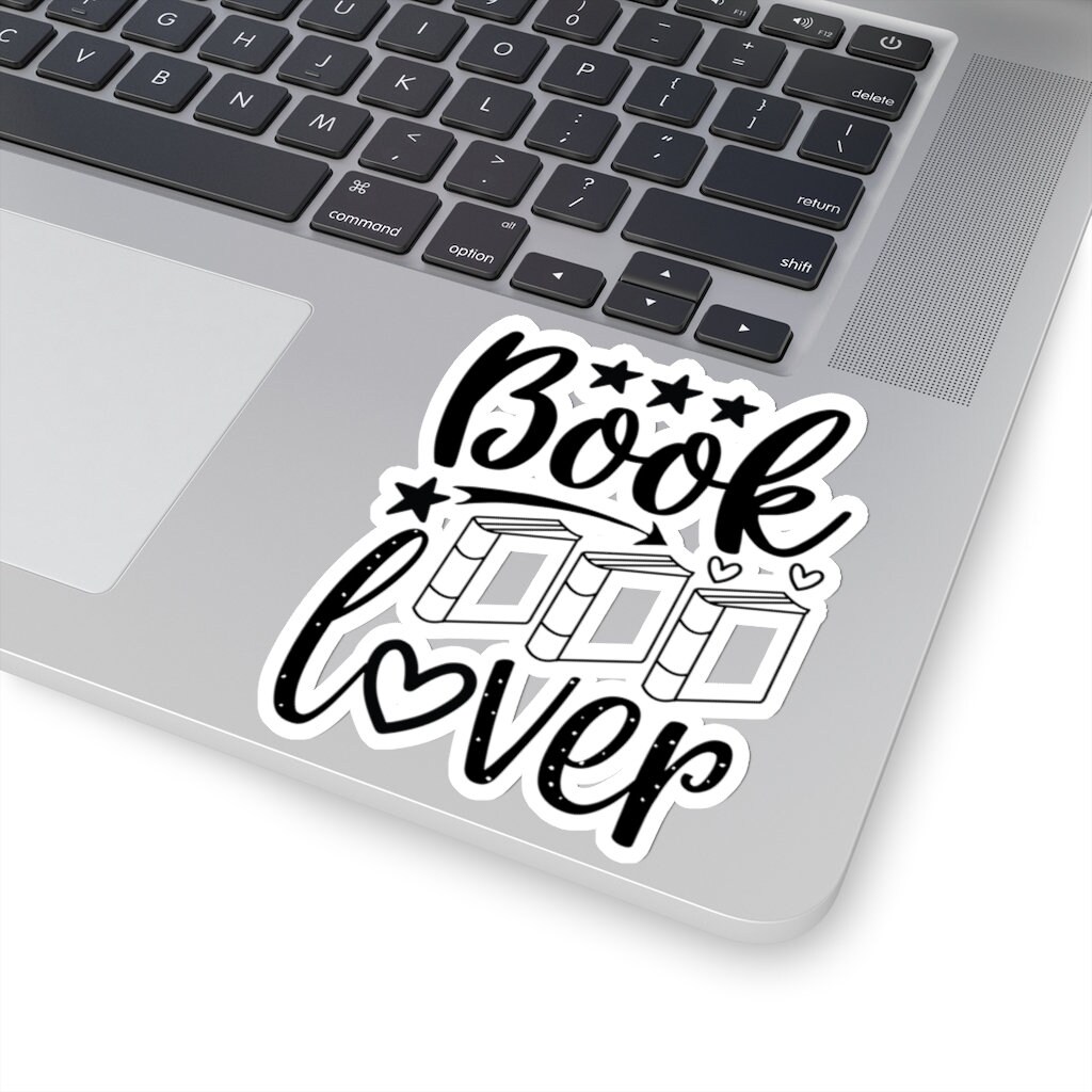 Book Lover Girl Reading Sticker Book Worm Vinyl Sticker Reader | Etsy